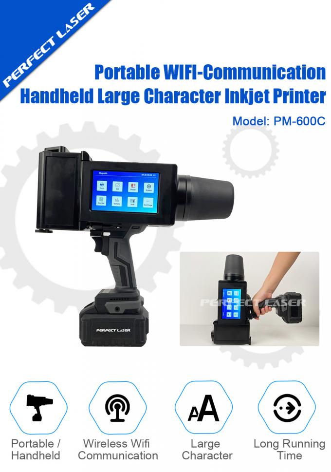 Large Character Dot Matrix Inkjet Printer High Speed Handheld Inkjet ...
