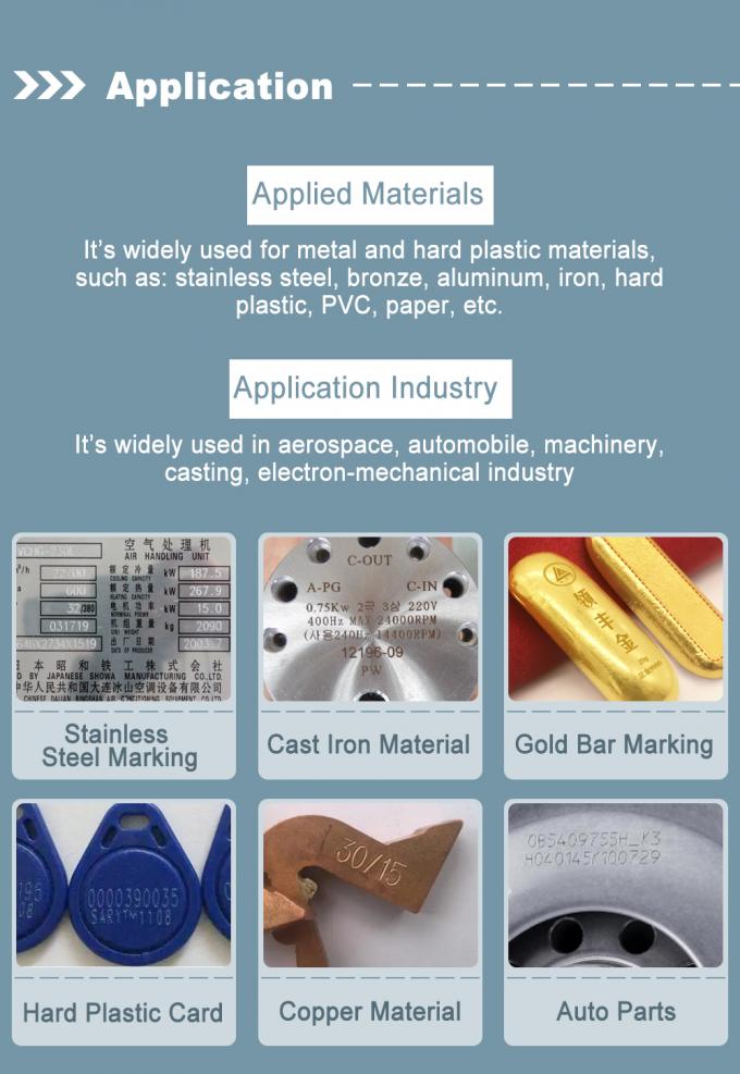 Desktop Dot Peen Nameplate Marking Dot Matrix Engraver For Metal