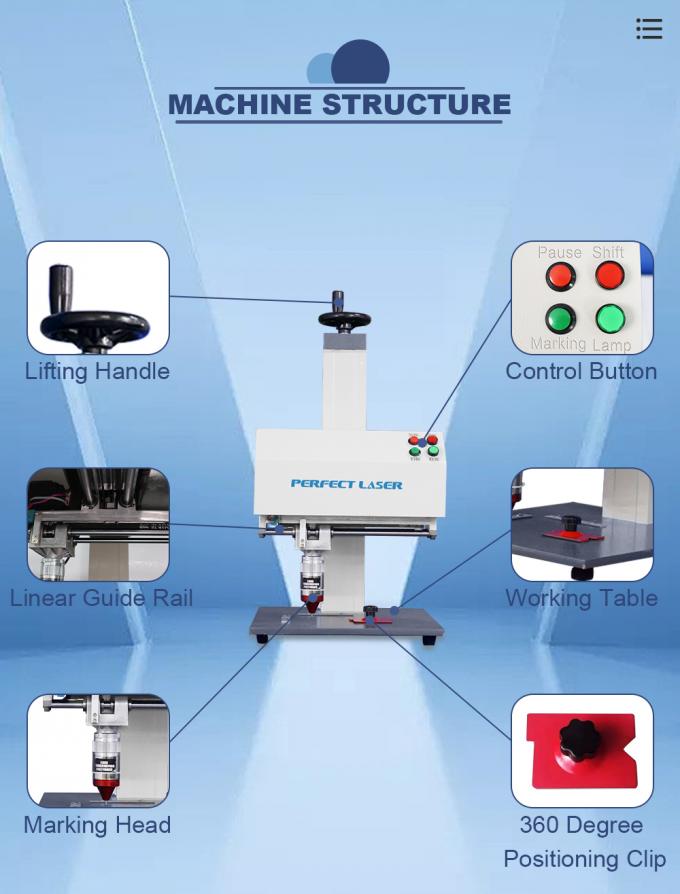 Desktop Liftable Electric Metal Nameplate Marking Machine