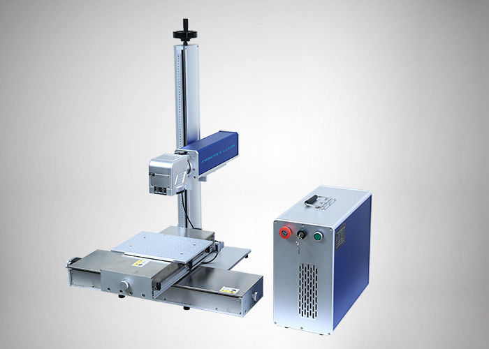 10W 30W 60W Fiber Laser Marker Machine 0.5mm Marking Depth For Plastic ...
