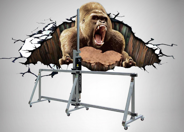 Wide Format Photo Printed Direct To Wall Inkjet Printer , Wall Mural ...