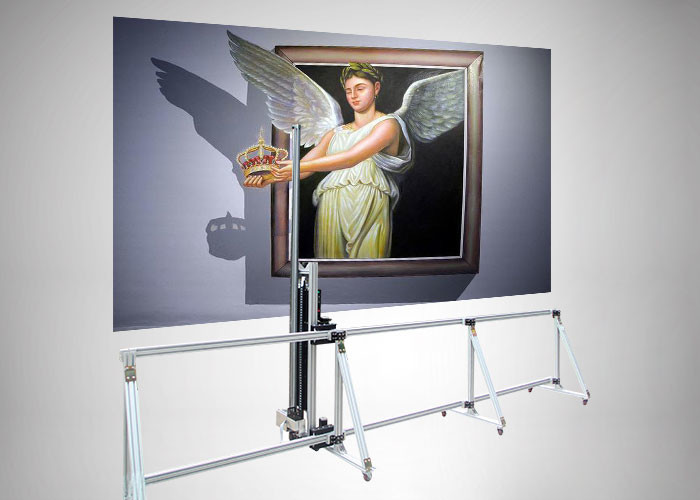 CMYKW Photo Wall Printing Inkjet Machine 3D Vertical Paper Wall Mural ...