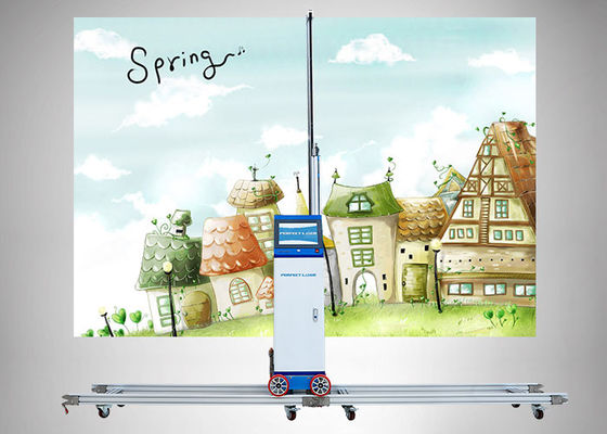 Single Printing Head 9600DPI High Definition Oil Paints Wall Mural ...