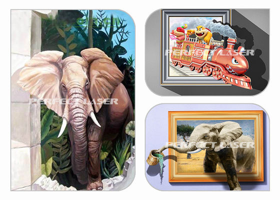 Single Printing Head 9600DPI High Definition Oil Paints Wall Mural ...