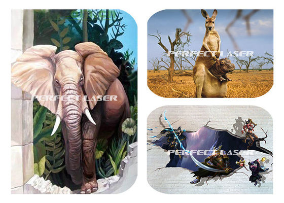 CMYKW Photo Wall Printing Inkjet Machine 3D Vertical Paper Wall Mural ...
