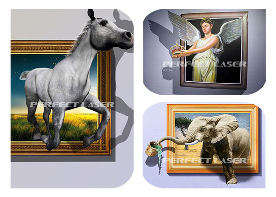 CMYKW Photo Wall Printing Inkjet Machine 3D Vertical Paper Wall Mural ...