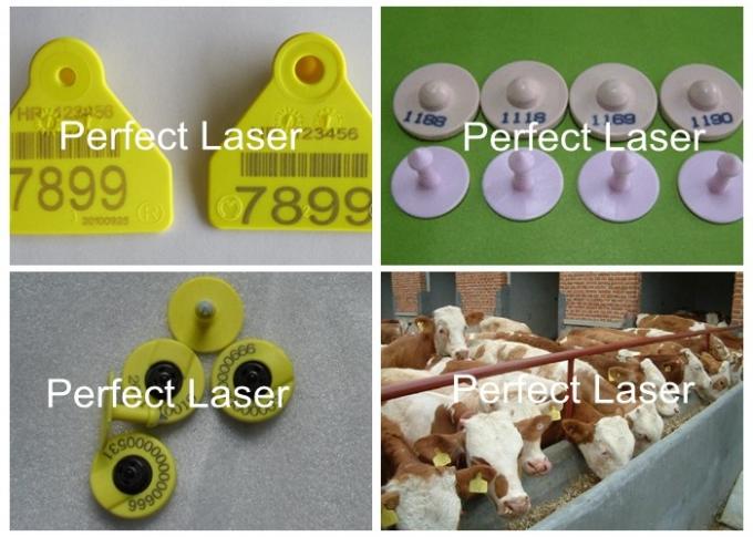 50Watt High Power Animal Ear Tag Laser Marking Machine / Fiber Laser Marker