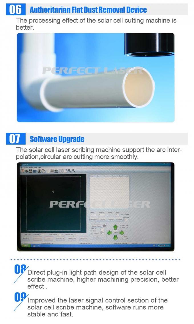 50W Fiber Laser Silicon Wafer Cutting Machine For Solar Photovoltaic ...