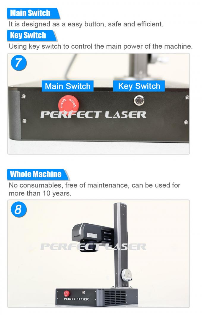 Desktop Mini Compact Fiber Laser Etcher With Red Light Positioning