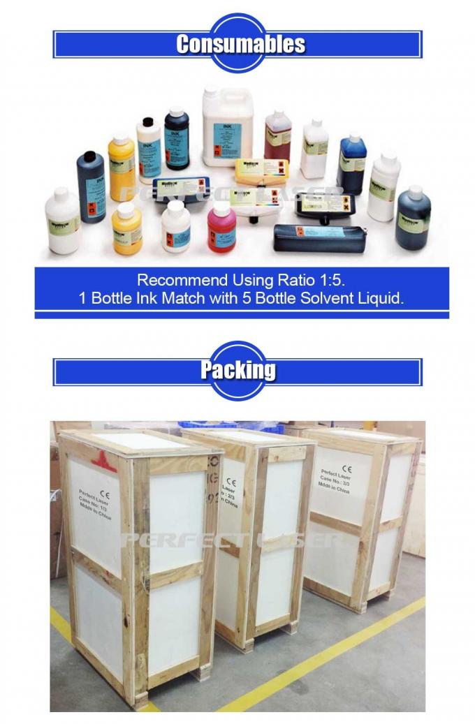 Flexible Range Continuous Inkjet Printer With LCD Colorful Touching ...